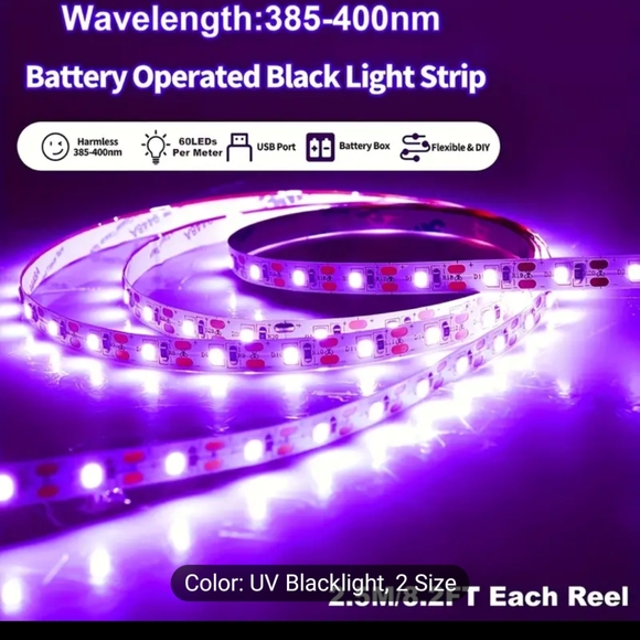UV Party Light | Party Supplies | Uv Black Light Strip 82 Ft Reel New ...